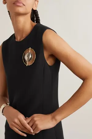 Chloé Embellished Silk-cady Mini Dress