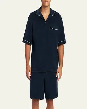 Moncler Terry Polo Shirt