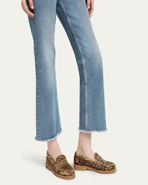 GOLDEN GOOSE Jerry Leopard Penny Loafers