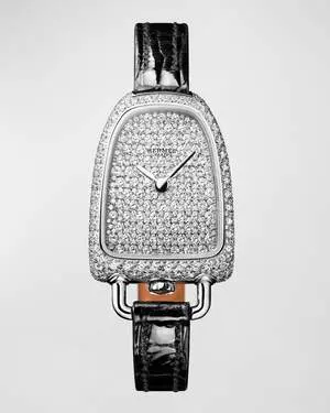 Herms Galop D'hermes Diamond Watch, 32mm - One-color