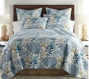 LEVTEX HOME Mahina 3-piece Coastal Full/queen Q Uilt Set - One-color
