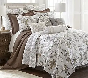 LEVTEX HOME Pisa 3-piece Floral Full/queen Quil T Set - One-color
