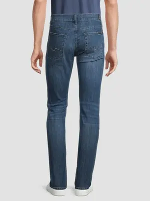 7 For All Mankind Slimmy Cotton-blend Jeans - Flash