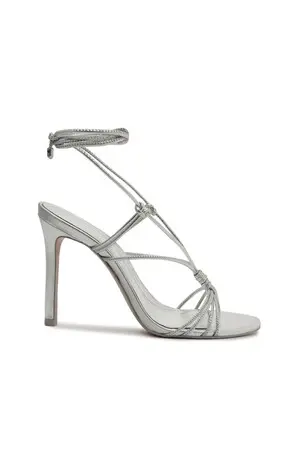 Schutz Schutz Azealia Metallic Leather Sandals - Silver