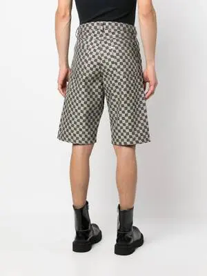 MISBHV Monogram Print Shorts - Neutrals