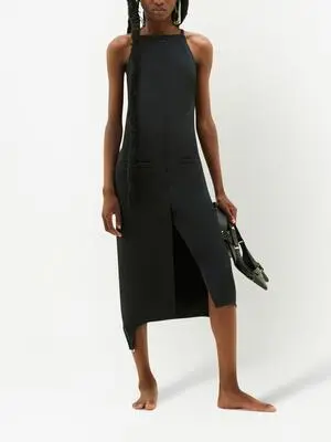 COURREGES Square-neck Midi Dress