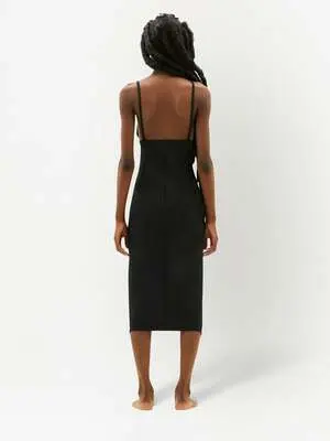 COURREGES Square-neck Midi Dress