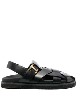 TOD'S Caged Leather Sandals
