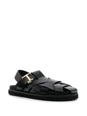 TOD'S Caged Leather Sandals