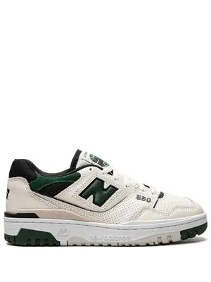 NEW BALANCE 550 Sea Salt Pine Green Sneakers - White