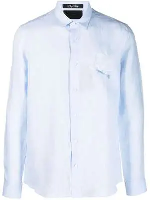 Philipp Plein Long-sleeve Linen Shirt