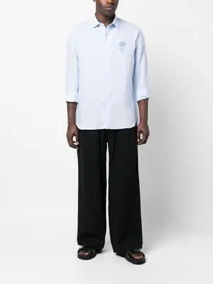 Philipp Plein Long-sleeve Linen Shirt