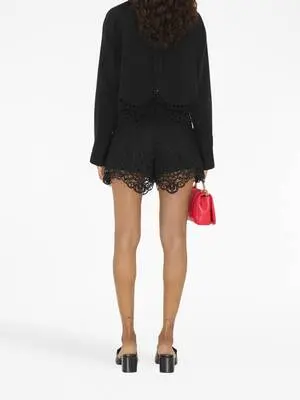 Burberry Macramé Cotton Cropped Shirt