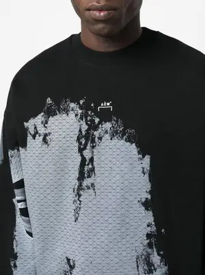 A-COLD-WALL* Brushstroke-print Cotton Sweatshirt