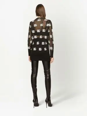 Dolce & Gabbana Logo-print Semi-sheer T-shirt