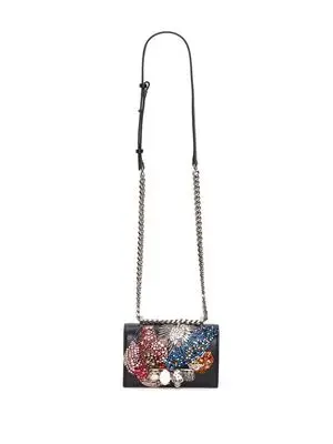 Alexander McQueen Crystal-embellished Leather Mini Bag