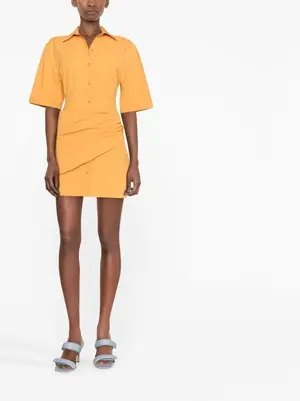 Jacquemus La Robe Camisa Mini Shirt Dress - Orange