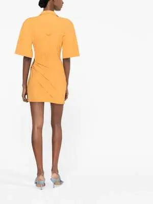 Jacquemus La Robe Camisa Mini Shirt Dress - Orange