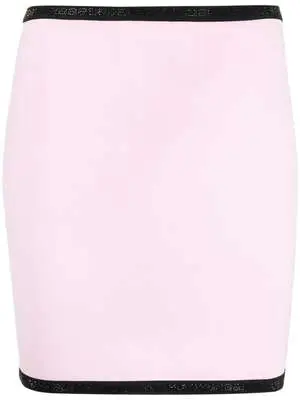 Alexander Wang Crystal Logo Trim Mini Skirt - Pink