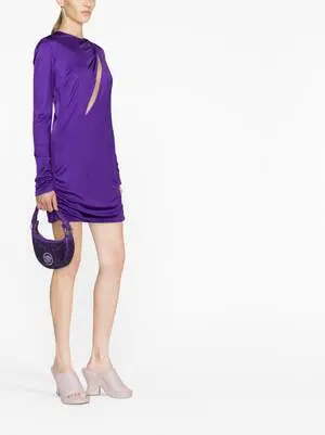 Versace Cut-out Minidress - Purple