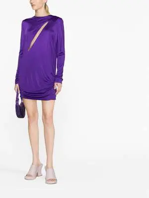 Versace Cut-out Minidress - Purple