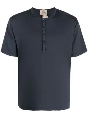TEN C Cotton Henley T-shirt