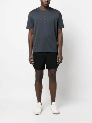 TEN C Cotton Henley T-shirt