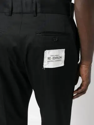 Dolce & Gabbana High-waist Tailored Trousers - Black