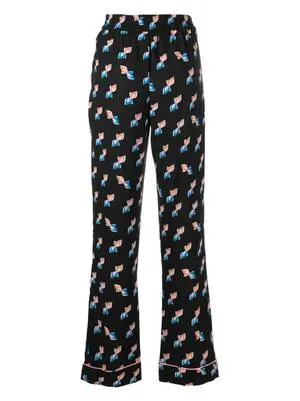 Diane Von Furstenberg Geometric-print Trousers