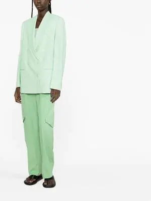 Stella McCartney Peak-lapels Double-breasted Blazer - Green