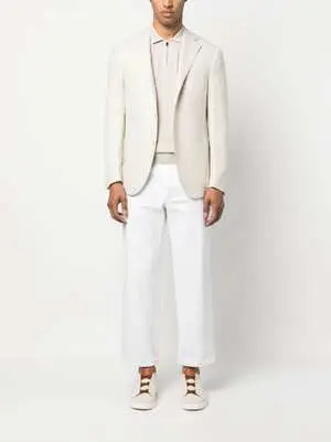 Corneliani Single-breasted Wool-blend Blazer