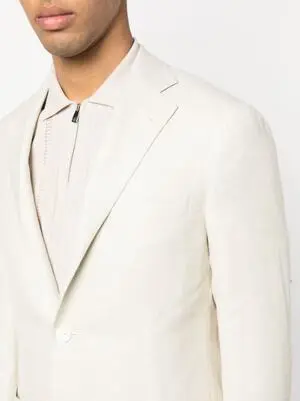 Corneliani Single-breasted Wool-blend Blazer