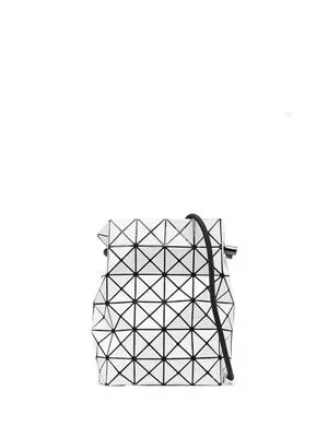 Issey Miyake Geometric Panelled Wring Bucket Bag - White