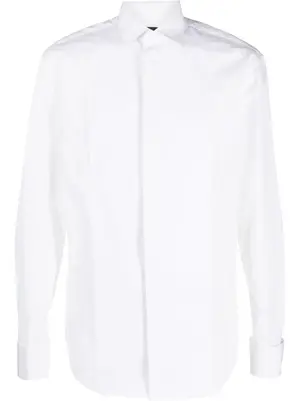 Emporio Armani Long-sleeve Cotton Shirt - White