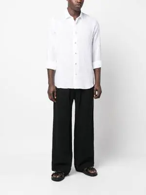 Philipp Plein Long-sleeve Linen Shirt