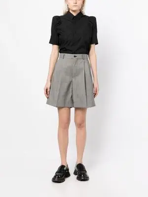 Noir Kei Ninomiya Gingham Check Wool Shorts