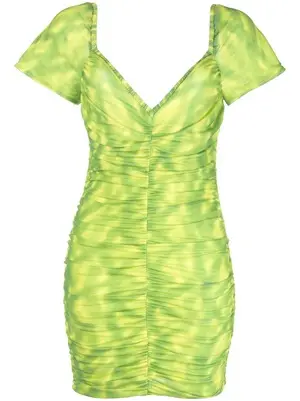 ROTATE BY BIRGER CHRISTENSEN Tie-dye Mini Dress