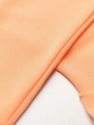 Off-White High-neck Ruched Minidress