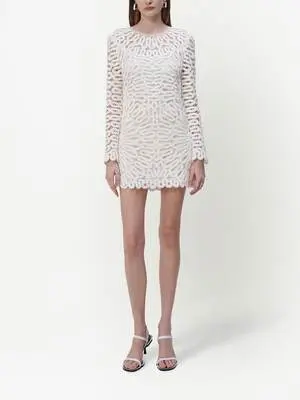 Simkhai Mccall Cage Crochet Mini Dress - White