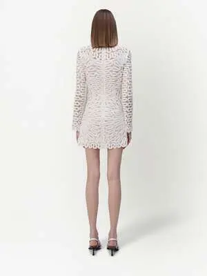 Simkhai Mccall Cage Crochet Mini Dress - White