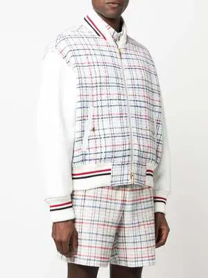 Thom Browne Gingham-check Bomber Jacket