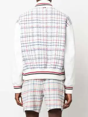 Thom Browne Gingham-check Bomber Jacket
