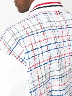 Thom Browne Gingham-check Bomber Jacket