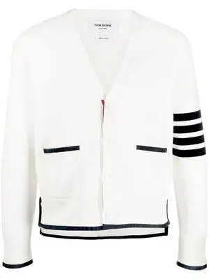 Thom Browne 4-bar Striped Cardigan