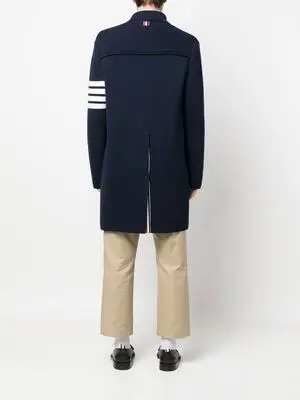 Thom Browne 4-bar Knitted Longline Cardigan