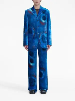 Marni Painterly-print Single-breasted Blazer