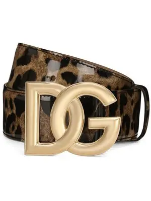 Dolce & Gabbana Leopard-print Belt - Brown