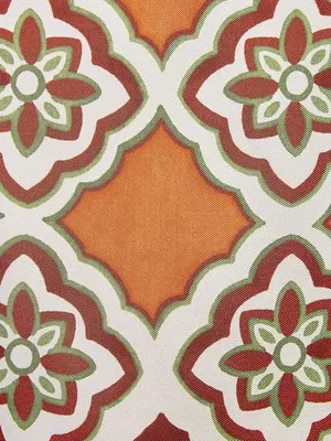 La DoubleJ San Carlo Printed Silk Blouse - Orange