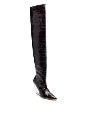 STUART WEITZMAN Lucite 100mm Thigh-high Boots