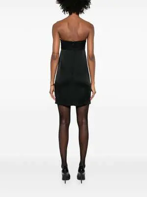 Saint Laurent Bow-detail Strapless Mini Dress
